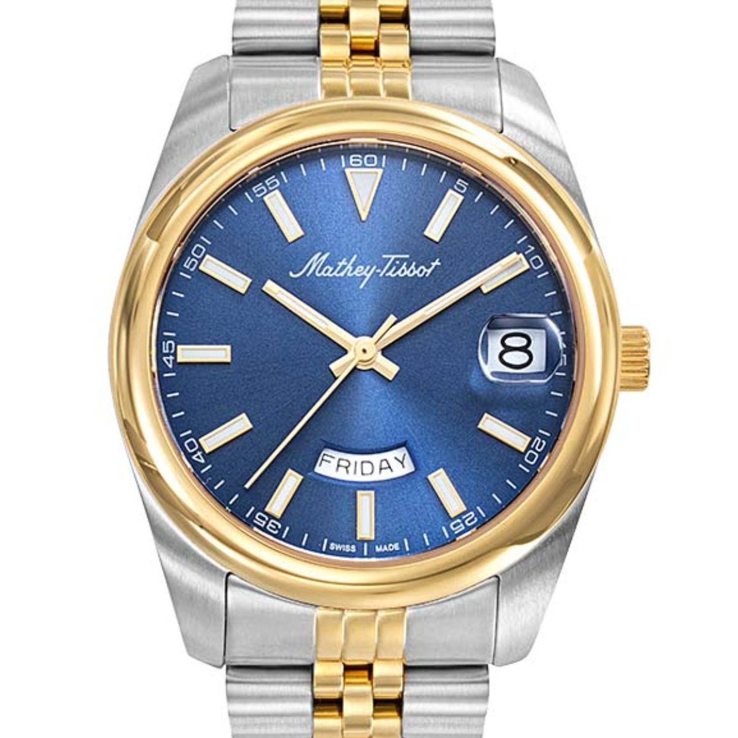 Reloj Mathey-Tissot Mujer Mathy Day-Date D510BBU – Mathey Tissot